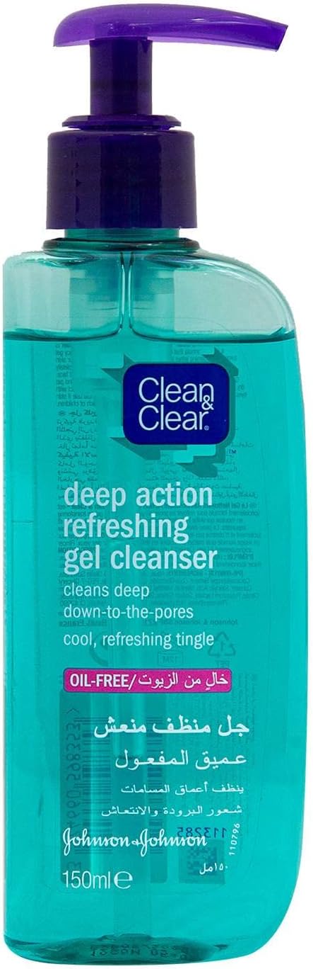Clean & Clear Gel Cleanser Deep Action Refreshing 150Ml: Buy Online at ...