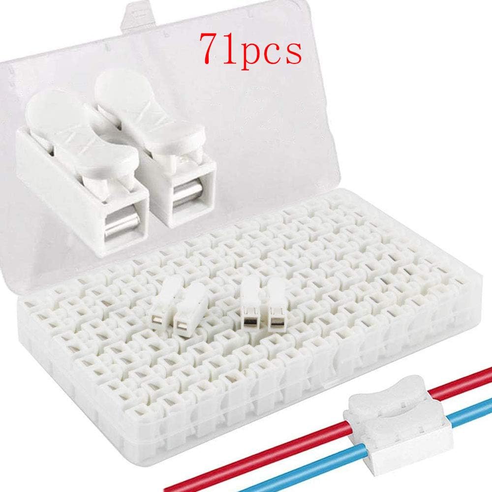 RUNCCI-YUN 71Pcs CH2 Spring Wire Connectors, Spring terminal block ...