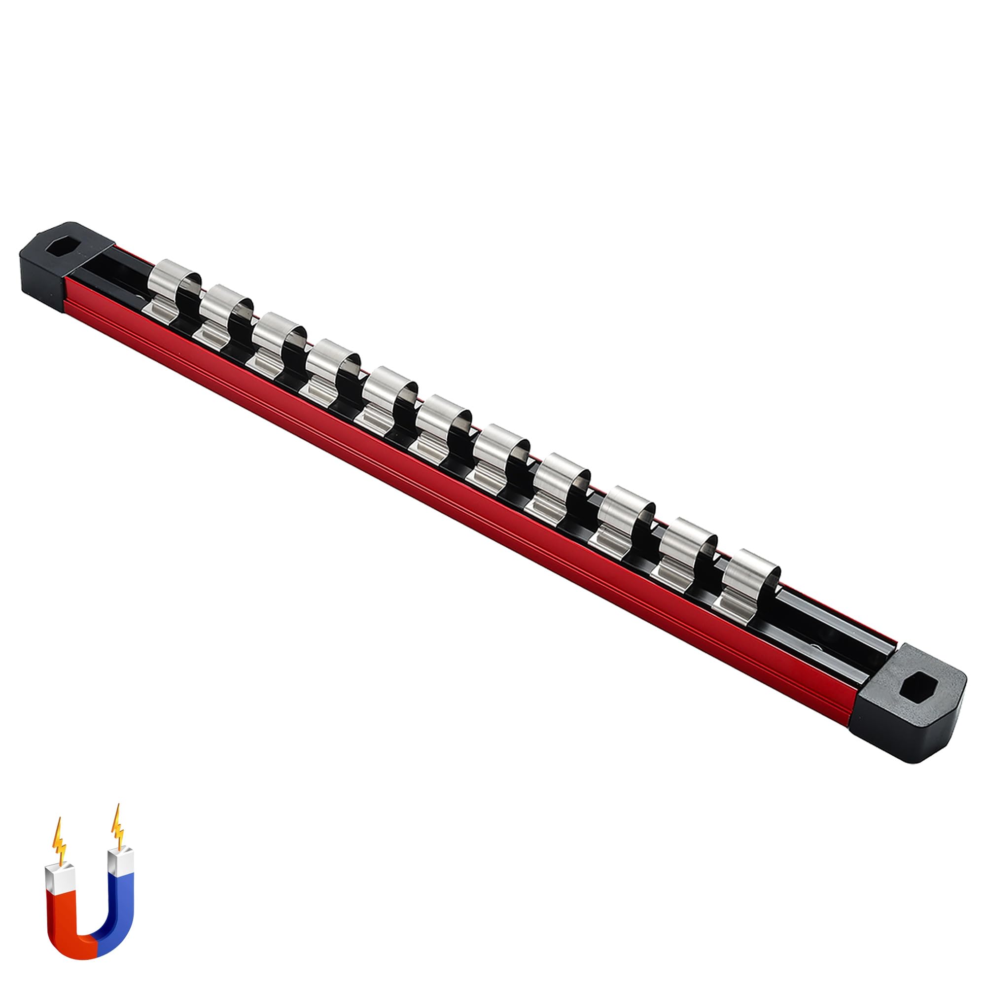 Amazon.com: ALOANES 1/2-Inch Drive Magnetic Socket Organizer, Heavy ...