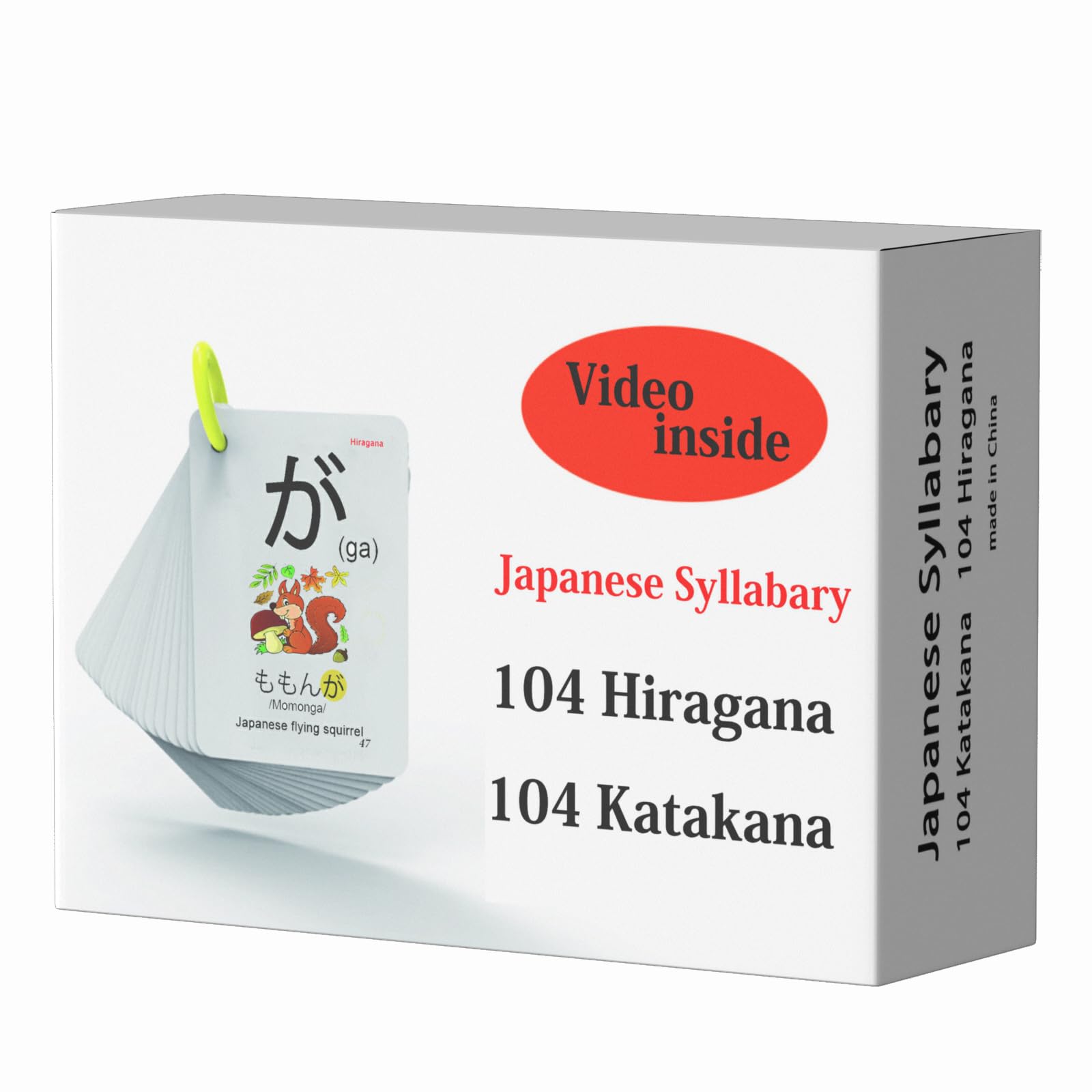 Amazon.com: 107 Japanese Hiragana and Katakana Syllabary Alphabet Flash ...