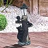 Amazon.com : Oritty Bear Statue Welcome Sign Garden Statue with Solar ...