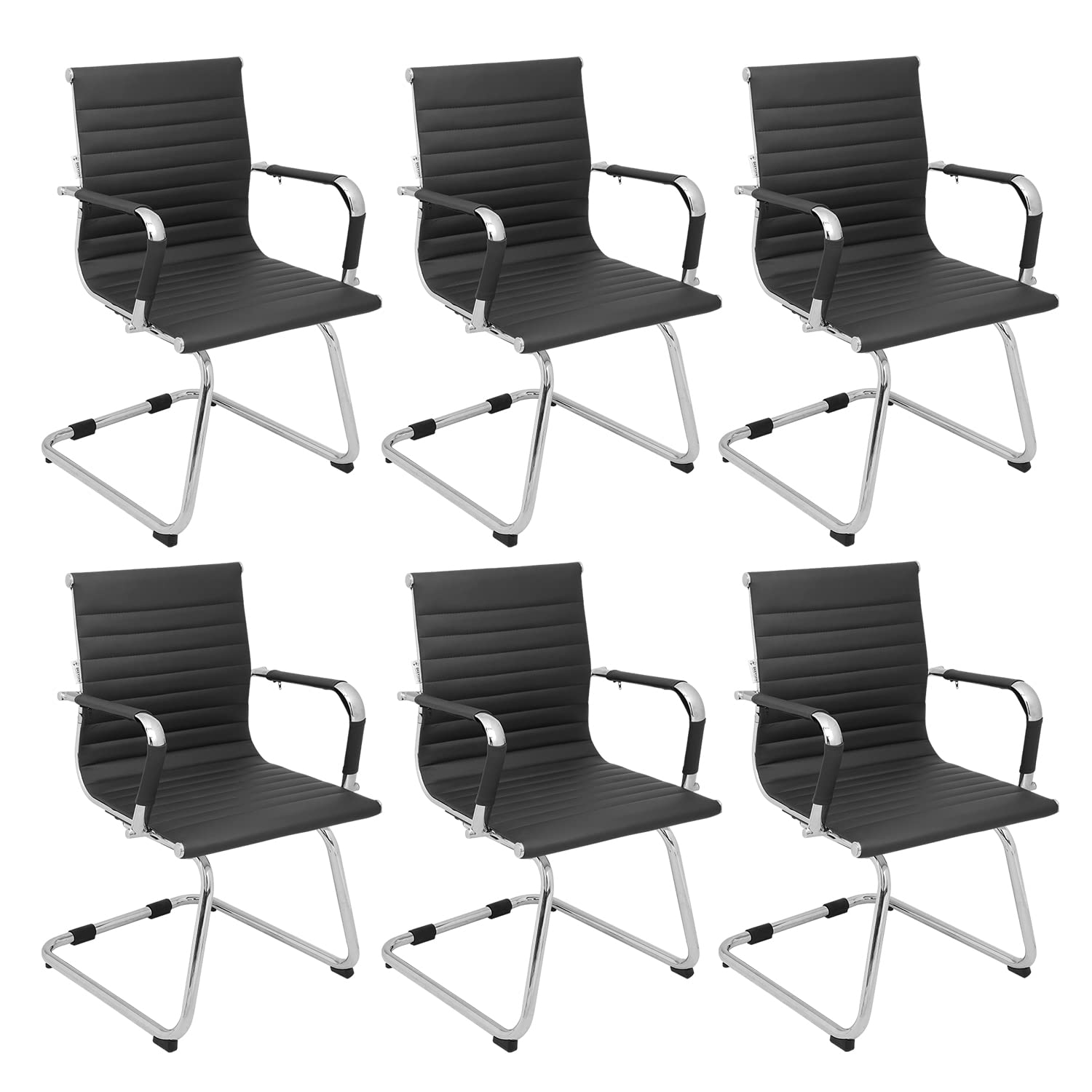 Amazon.com: Okeysen Conference Room Chairs Set of 6, 6 Pack Modern ...