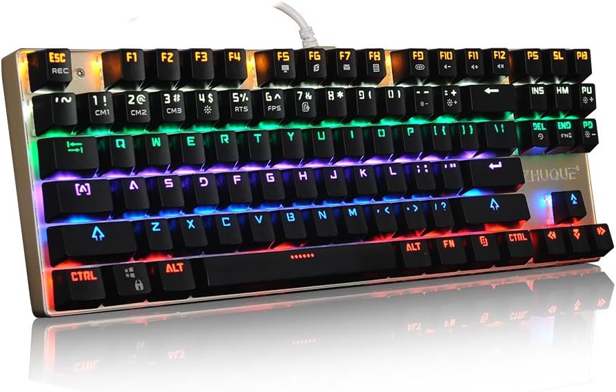 Hcman Teamwolf Mechanical Gaming Keyboard Aluminum Alloy Body LED ...
