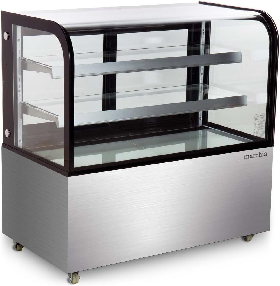 Amazon.com: Marchia MB48 48" Curved Glass Refrigerated Bakery Display ...