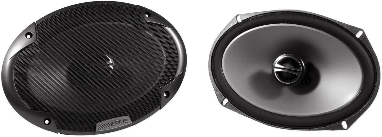 Amazon.com: Alpine 4 SPE-6090 6x9 600 Watt Car Audio Speakers+4 Channel ...