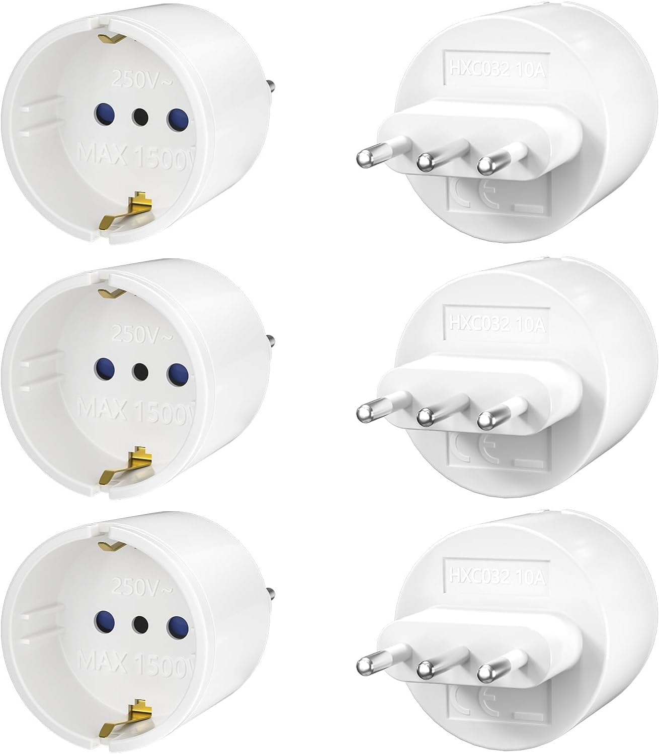 Adapter Italien Steckdose 3 Stück Italien Stecker Adapter,Reiseadapter ...