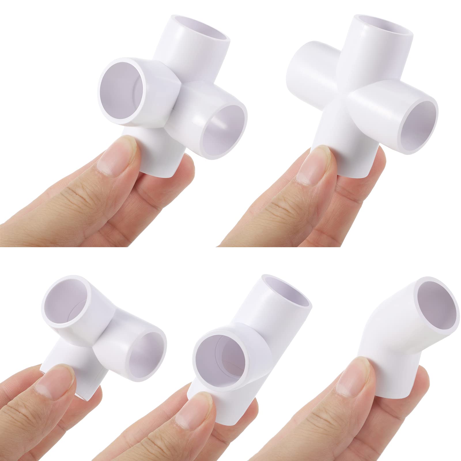 Snapklik.com : Xuniea 42 Pieces 3/4 Inch PVC Pipe Fittings Elbow Set ...