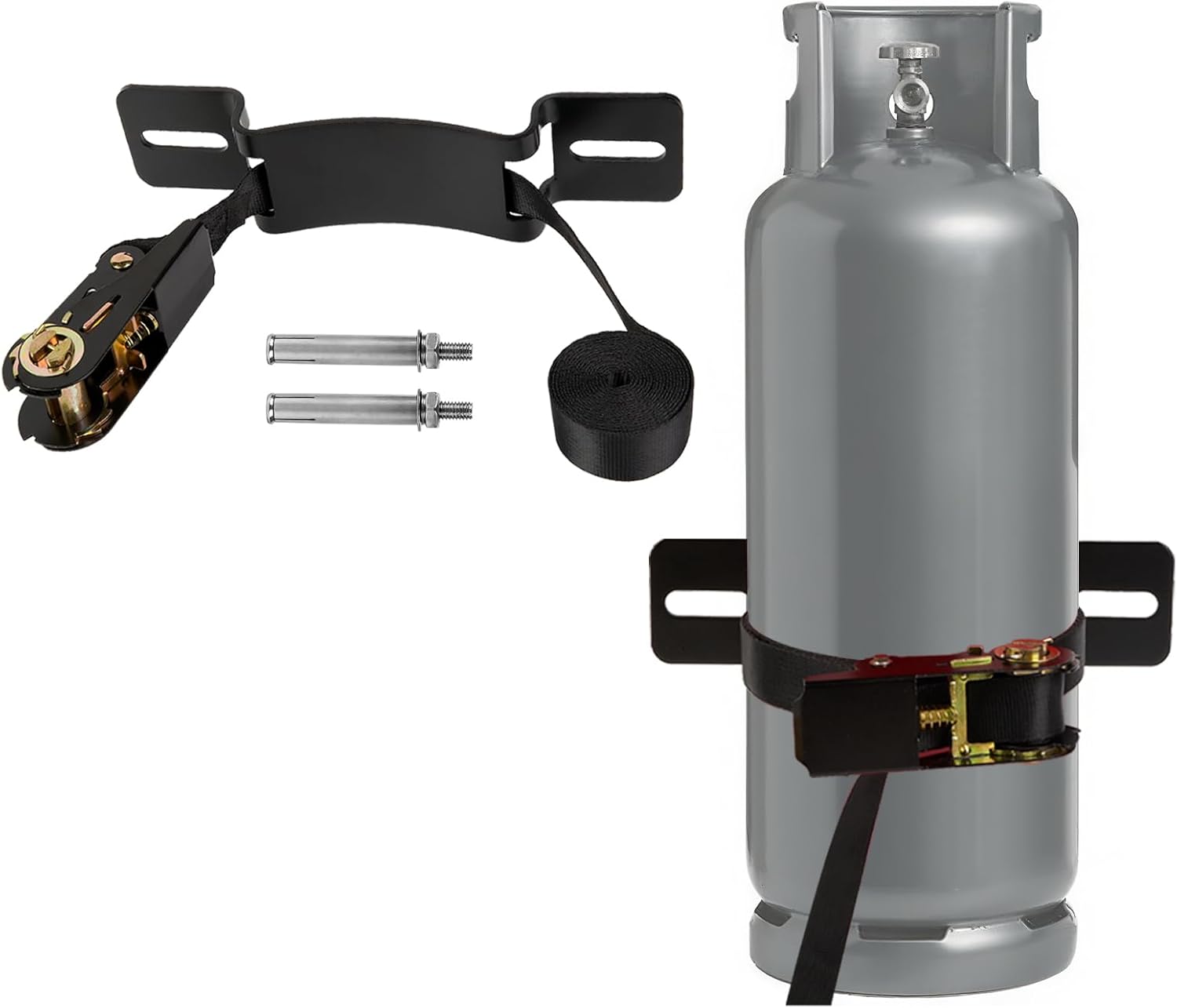 Amazon.com: Zhichen star Propane Tank Holder， Propane Tank Mount， with ...