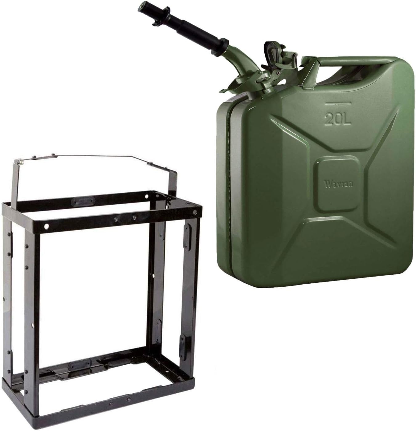 Amazon.com: Wavian 5.3 Gallon Jerry Can w/Spout & Wavian Jerry Can ...