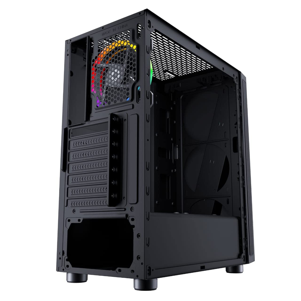 CHIPTRONEX MX5 RGB Mid Tower ATX Gaming Cabinet RGB Strip Tempered ...