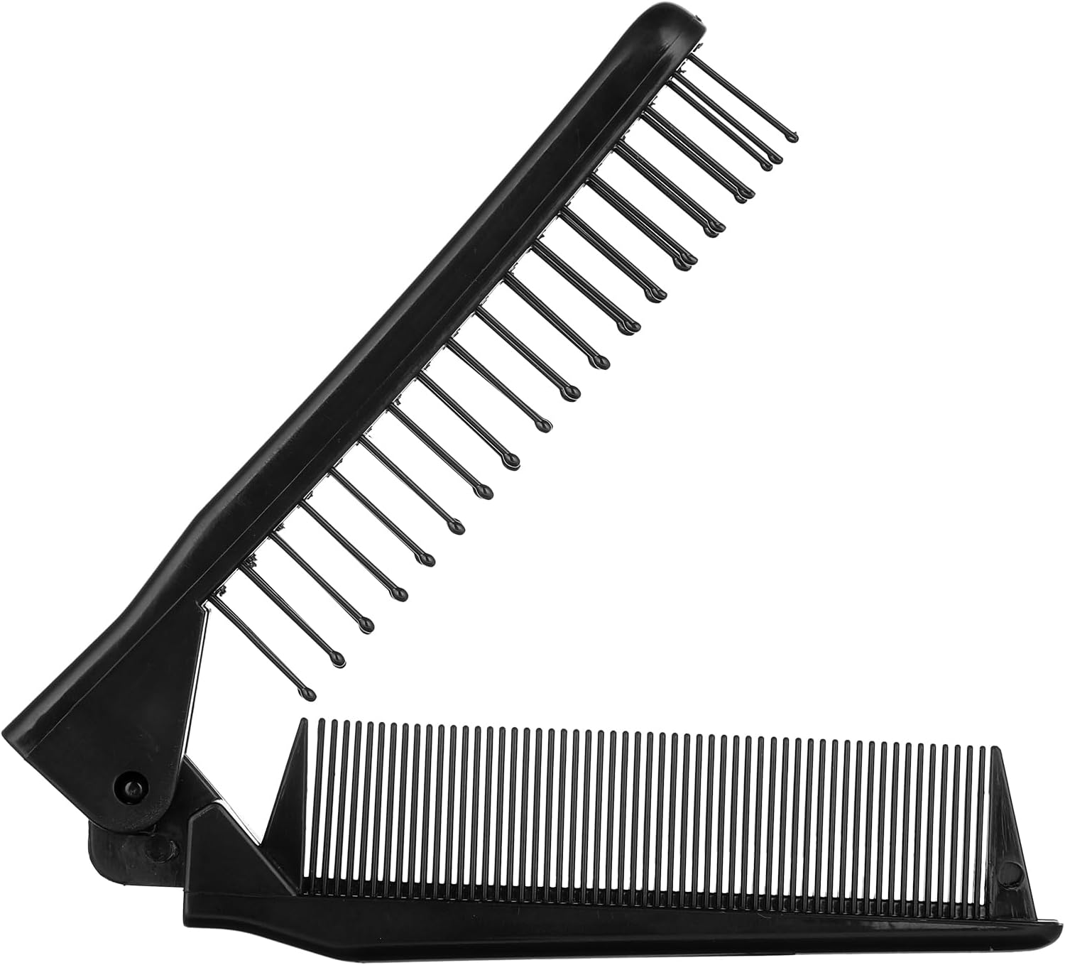 Portable Folding Comb Travel Foldable Brush Comb Double Headed Hair ...