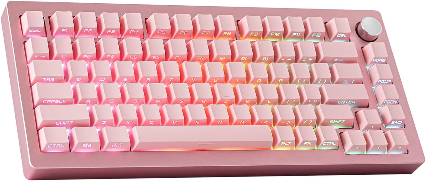 EPOMAKER Tide75 QMK/VIA Wireless Gaming Keyboard, 75% Aluminum ...