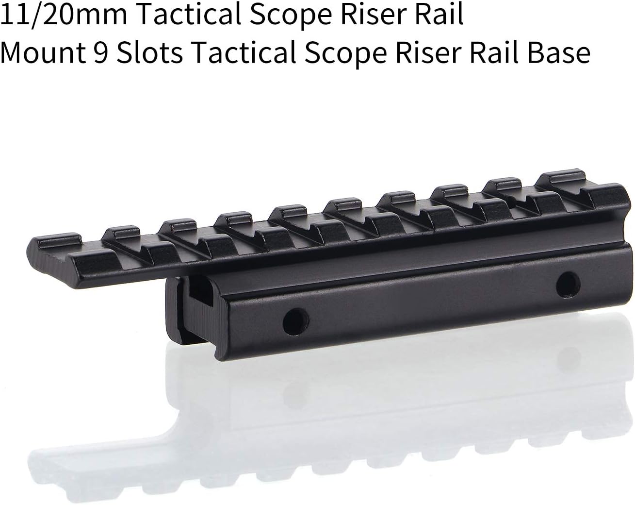 FOCUHUNTER Aluminum Alloy Tactical Scope Riser Rail Base 11mm to 20mm ...