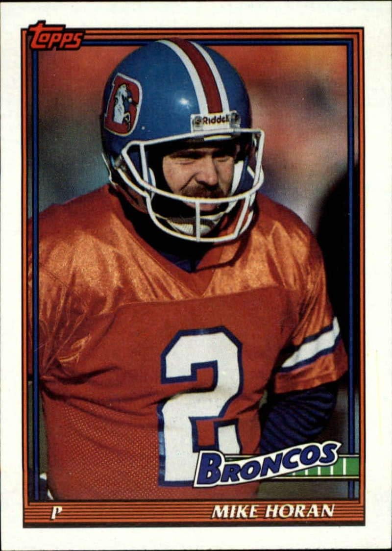 Amazon.com: 1991 Topps Football #560 Mike Horan Denver Broncos Official ...