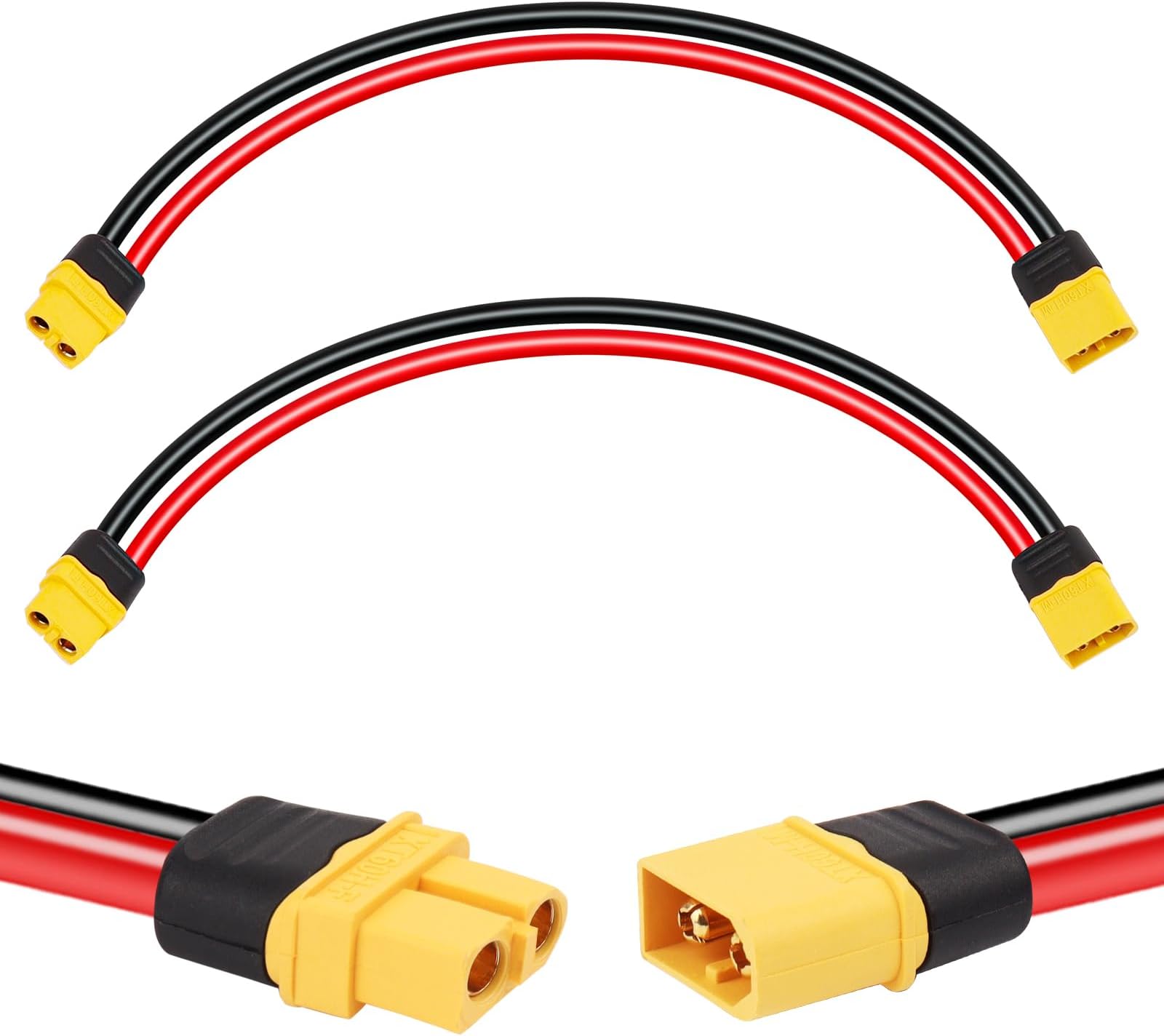 Amazon.com: MOOKEERF XT60 Extension Cable 10AWG 40FT XT60 to XT60 Cable ...