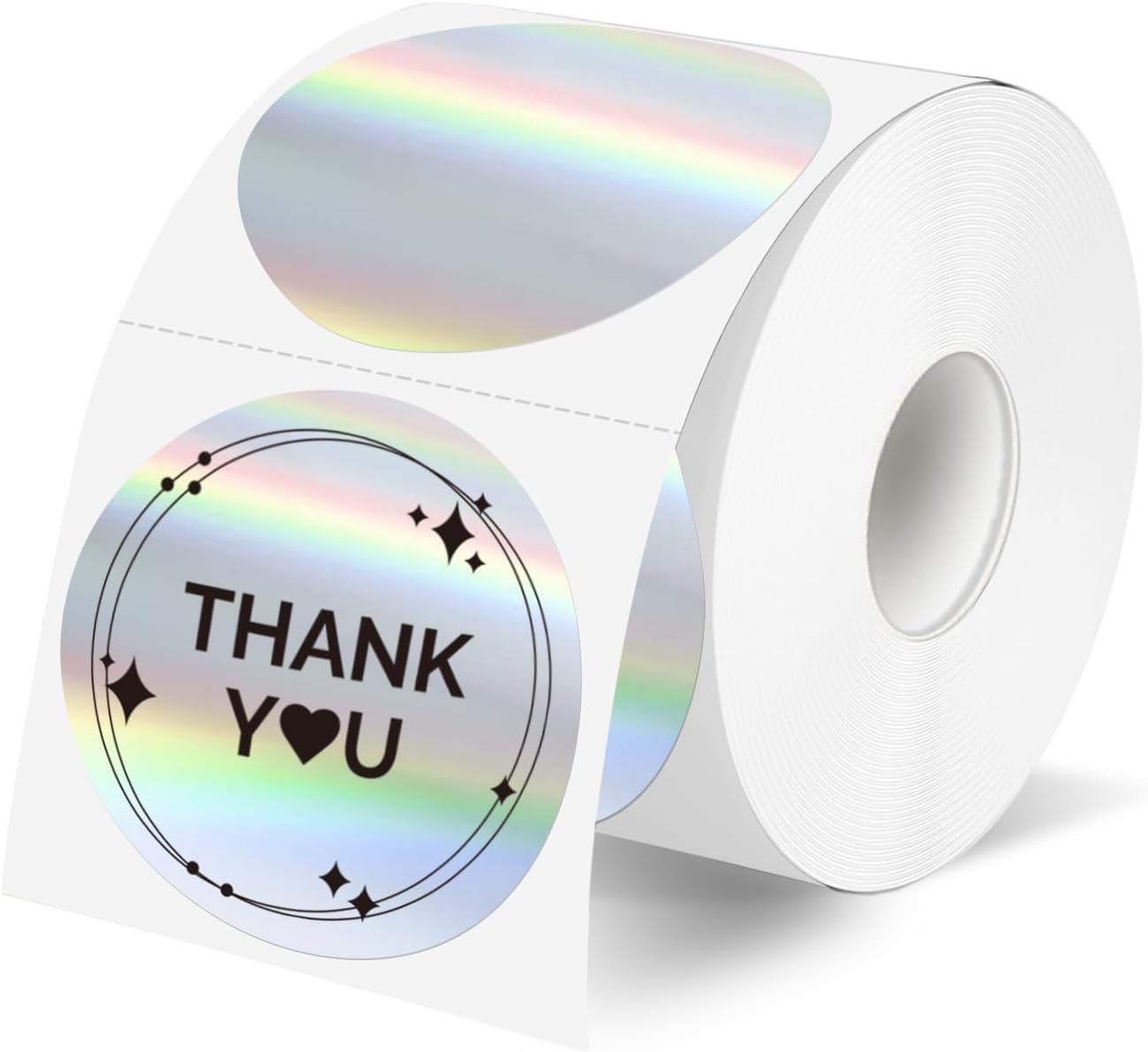 Amazon.com : YEGAWEN 2" Holographic Thermal Label Stickers, Round ...