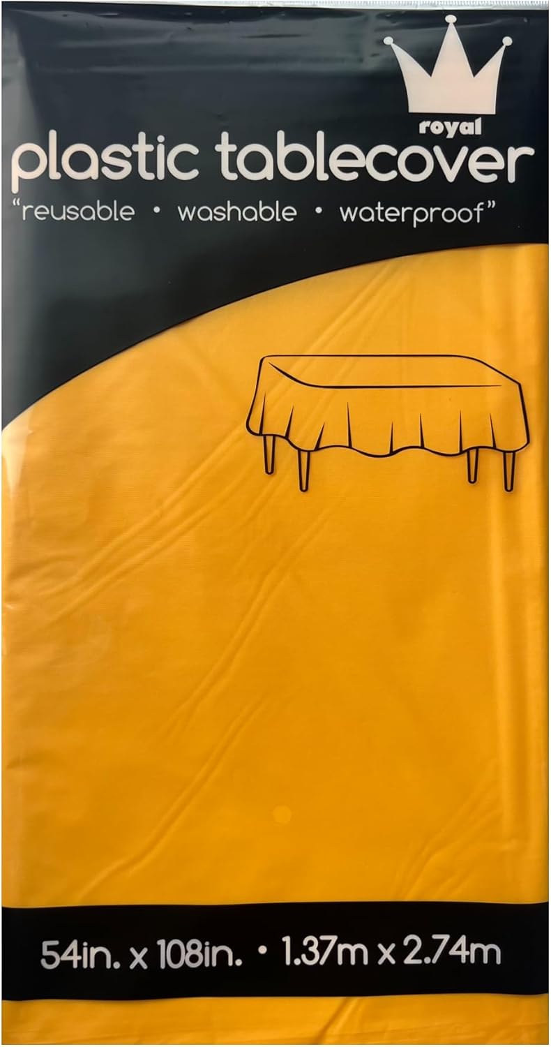 Amazon.com: ROYAL7 3 Pack Yellow, Rectangle Disposable Plastic ...