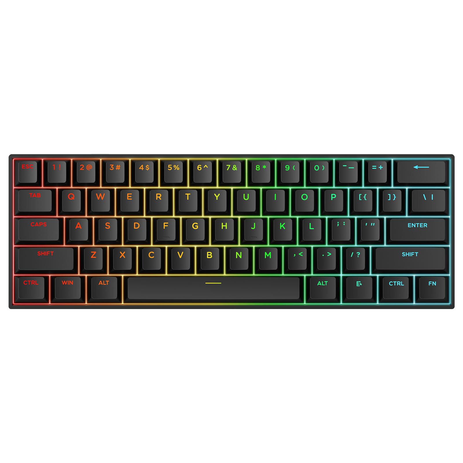 Mchoseace 60 Pro Gaming Keyboard 60 Percent Hall Effect Keyboard ...