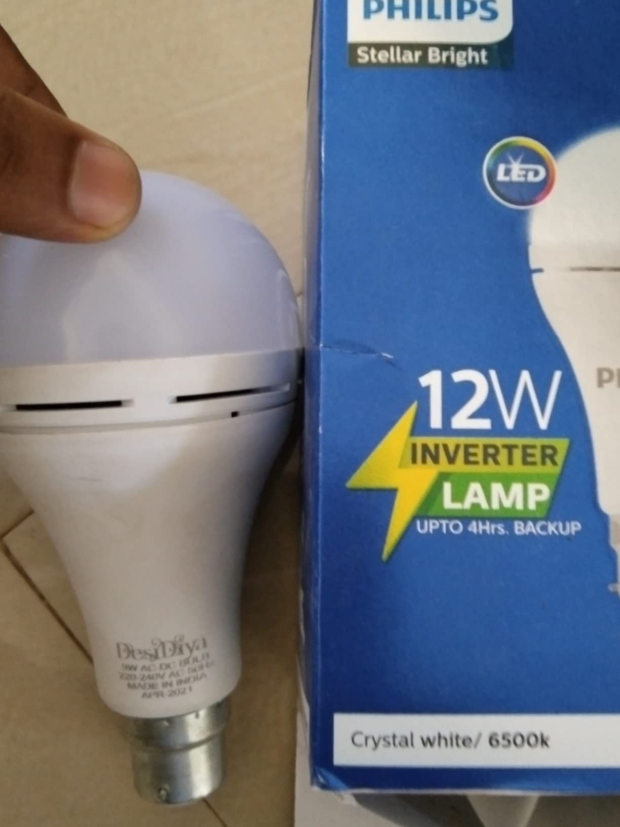 Buy Philips Inverter Bulb 12-12-9 Watt Combo Rechargeable Emergency LED ...