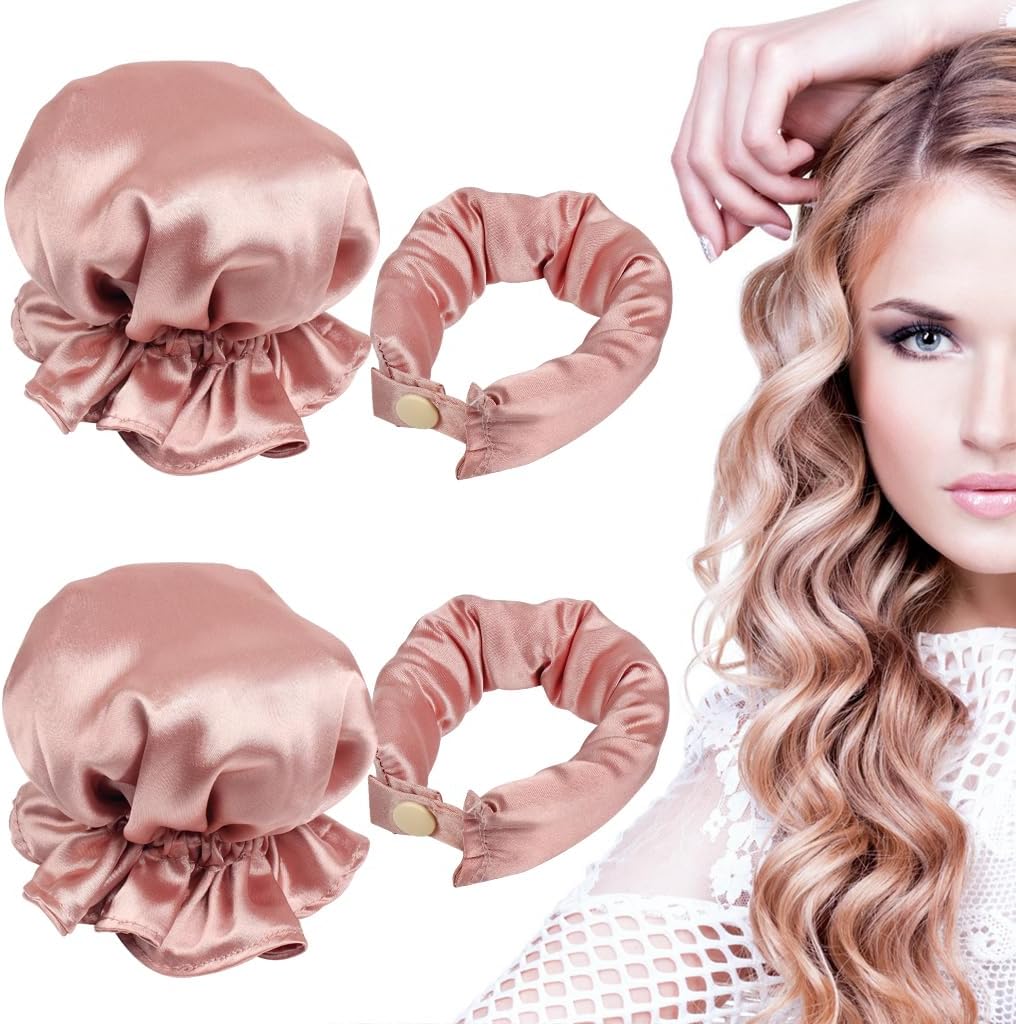 Heatless Hair Curlers,No Heat Hair Curling Rod with Soft Satin Hair ...