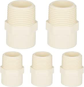 Amazon.com: (5 Pack) EFIELD CPVC CTS Male Adapter Fittings, 1" Slip X 1 ...