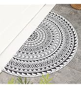 Amazon.com: Zeeinx Welcome Door Mat Rainbow Doormat Half Round Area Rug ...