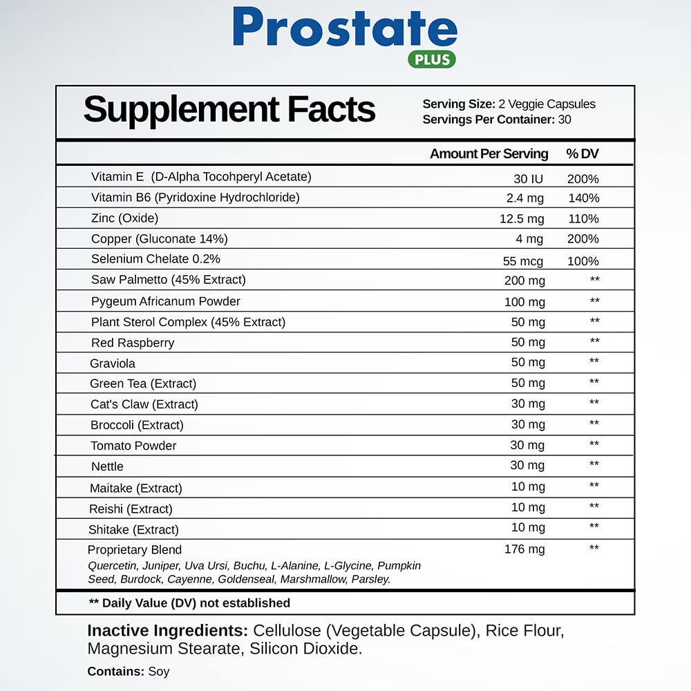 Prostate Plus | Fórmula de apoyo para la próstata de s...B07MMZ255K ...