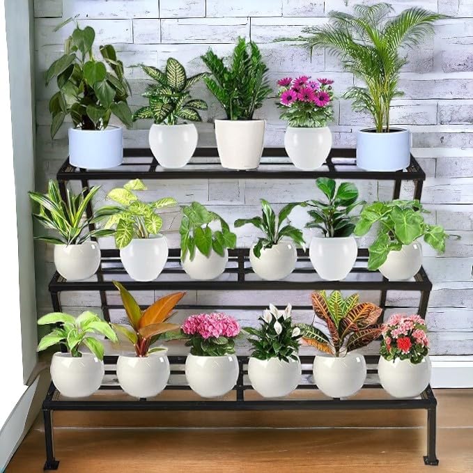 Stomata gardens 3- Step plant Stand for Multiple Plants and Pots Stand ...