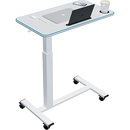 Amazon.com: HITACTS Overbed Table Heigh Adjustable Pneumatic Hospital ...