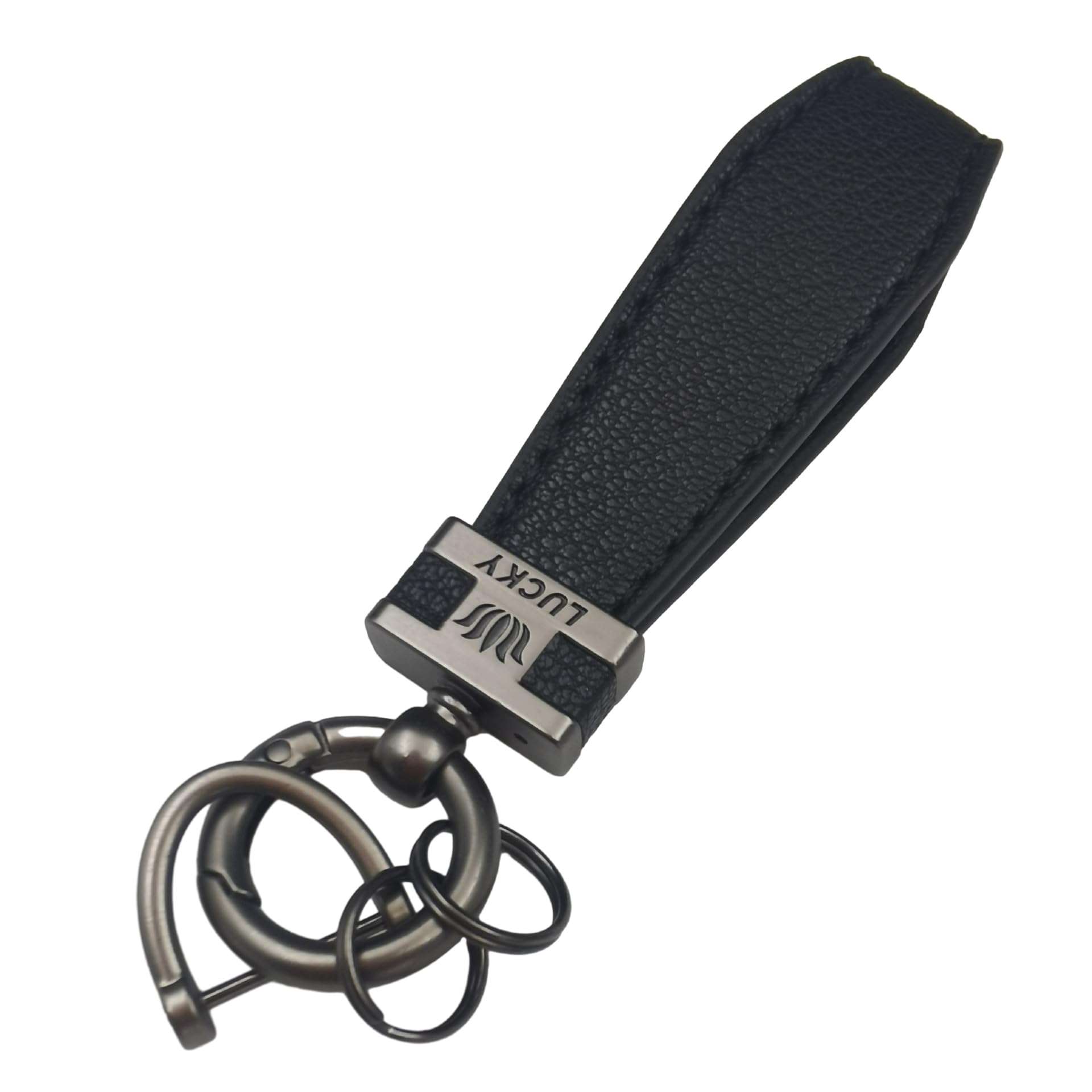 Amazon.com: Boethesi Leather Car Keychain for Man,Anti-lost D-ring ...