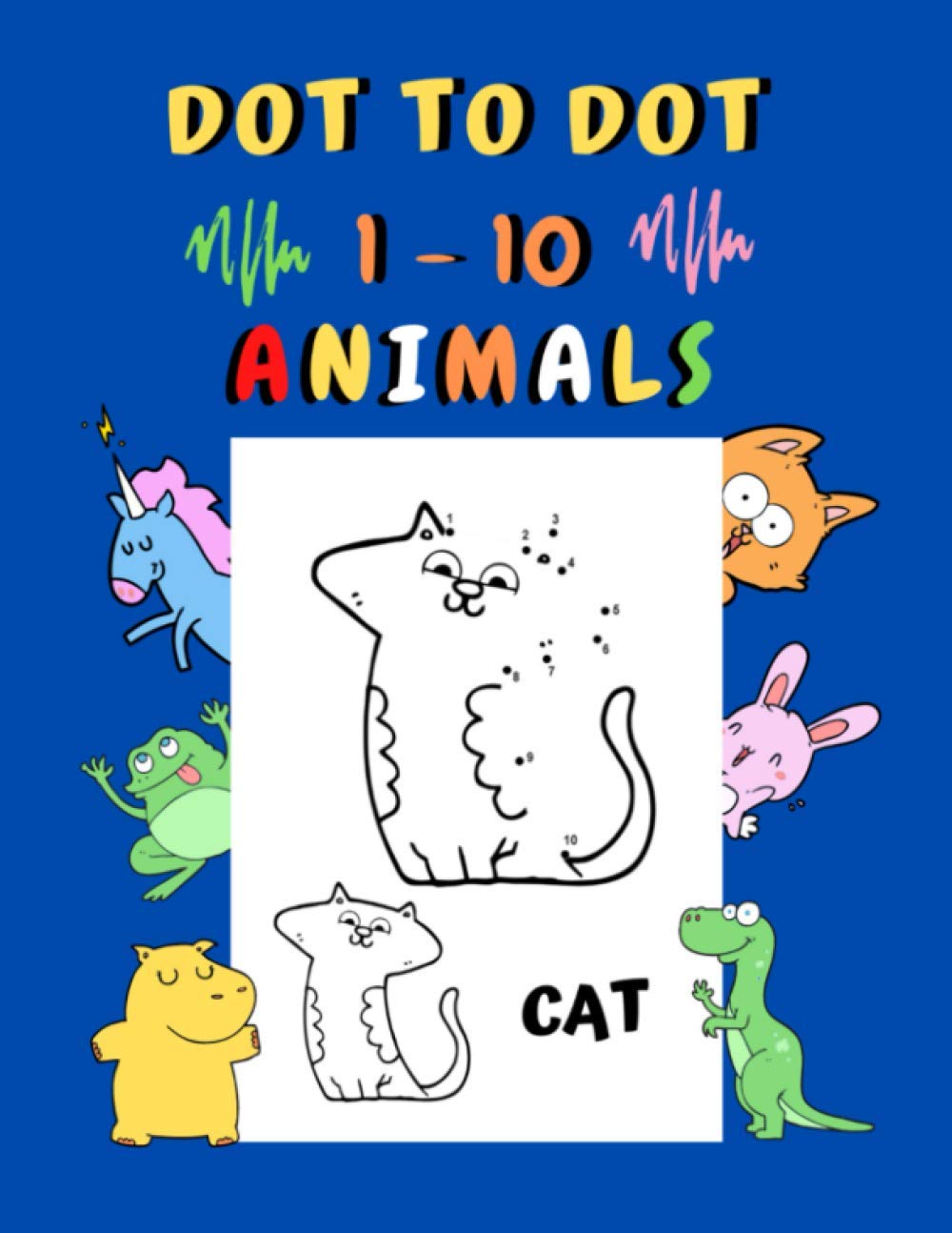 Buy Dot to dot 1 - 10 Animals: Connect the dots for kids ages 3-4 | Dot ...