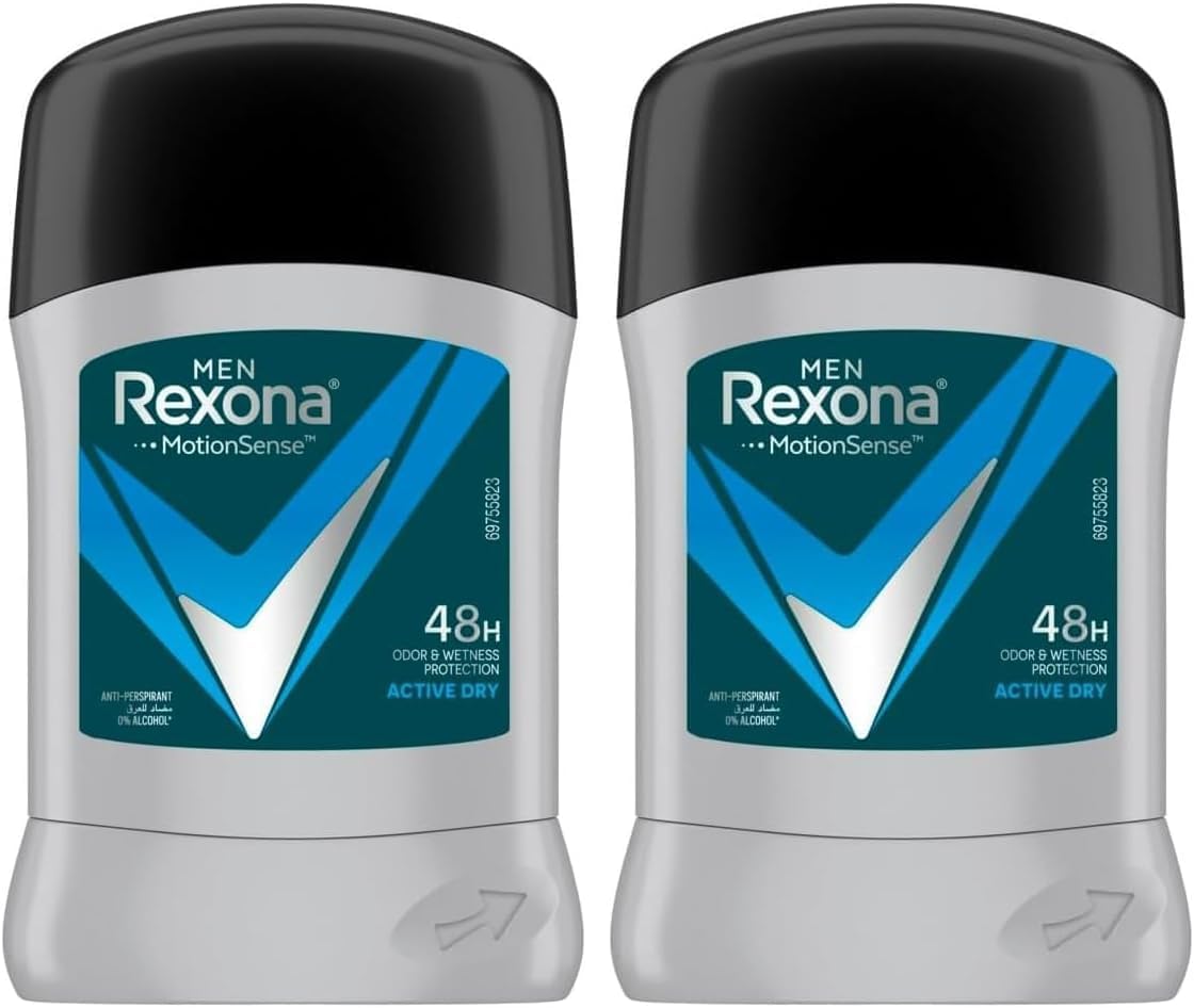 REXONA Men Antiperspirant Deodorant Stick, 48 hour sweat & odor ...