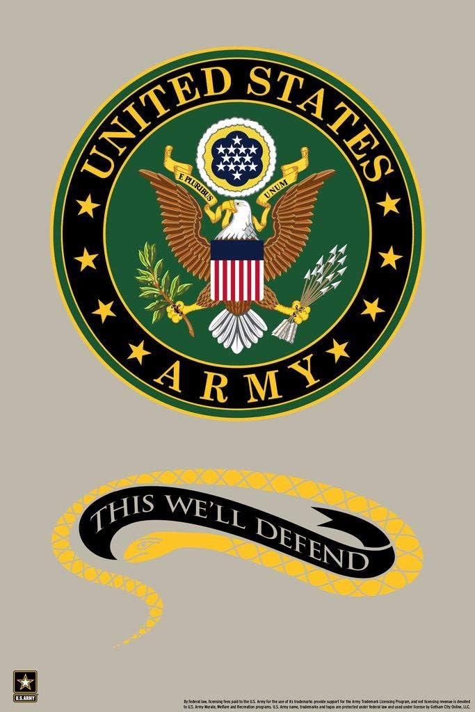 Amazon.com: US Army Seal This We'll Defend USA Army Family American ...