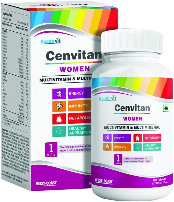 Amazon.com: HealthVit Cenvitan Women Multivitamin & Multimineral Tablet ...