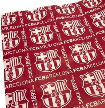 Amazon.com: FC Barcelona Repeat Print Wrapping Paper (One Size ...