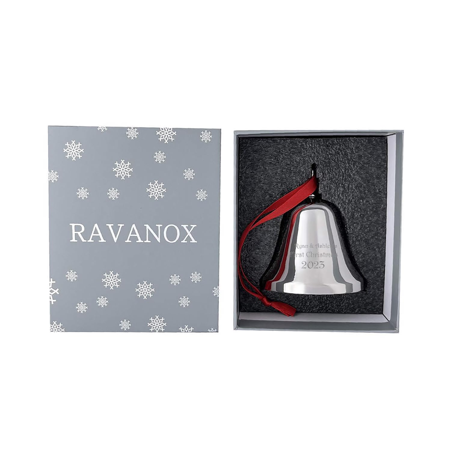 Personalized Silver Bell Personalised Believe Bell Christmas