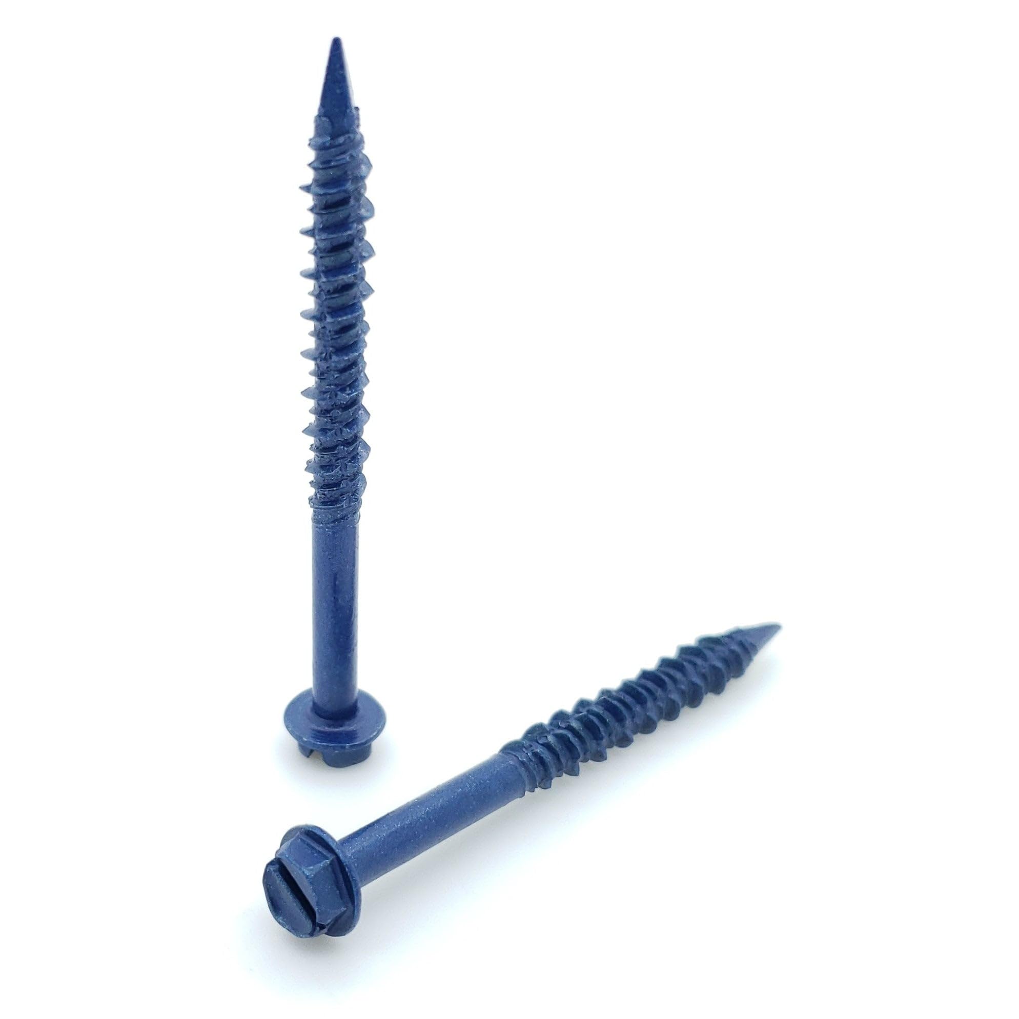 Snapklik.com : 100 Qty 3/16 X 2-1/4 Hex Head Diamond Tip Concrete ...