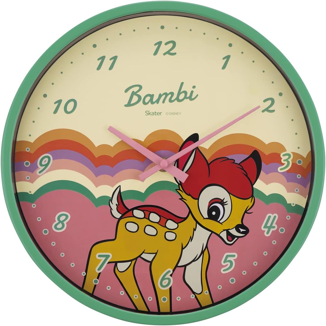 Amazon.com: Skater ZHW1-A Disney Retro Wall Clock, Bambi : Home & Kitchen
