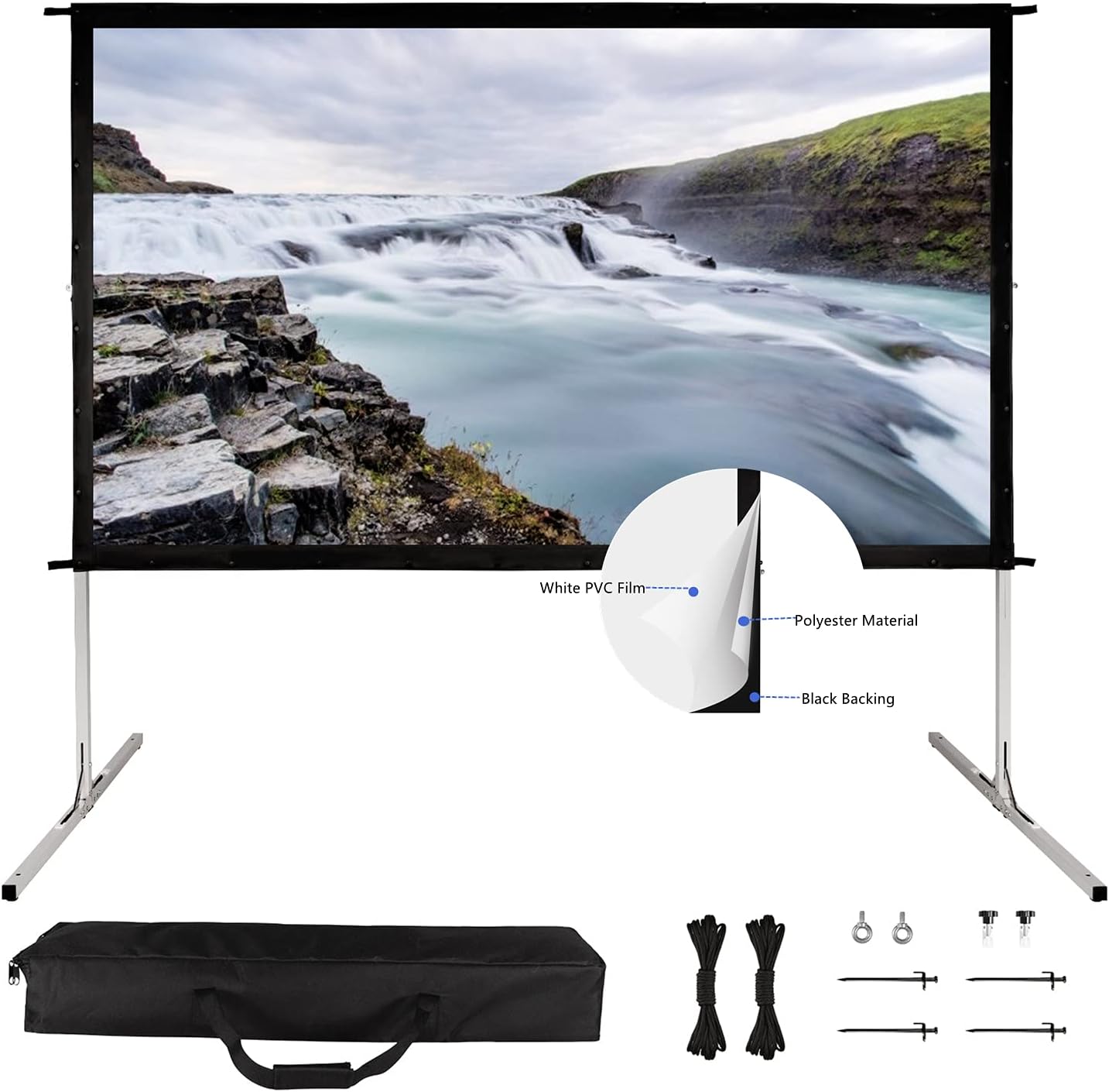 Krossgain 135 inch Projection Screen with Stand, 3 Philippines | Ubuy