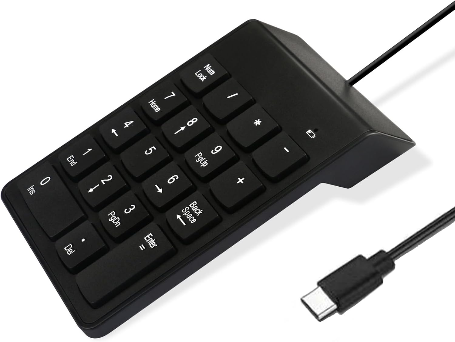 Amazon.com: Wired USB C Numeric Keypads, 10 key usb keypad, Numpad ...