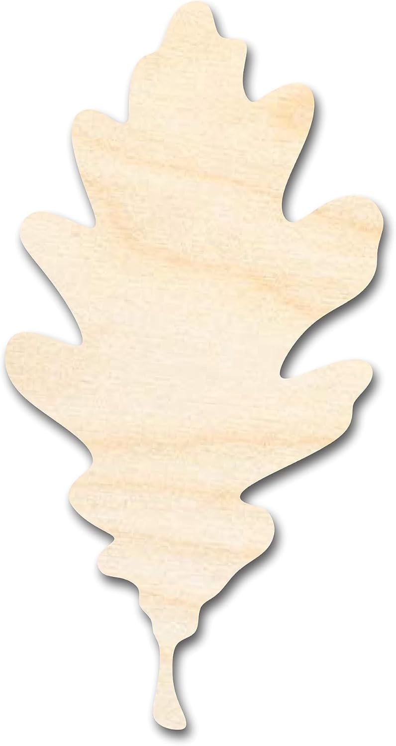 Amazon.com: Unfinished Wood Oak Leaf Shape Fall Craft up to 46" DIY 3 ...