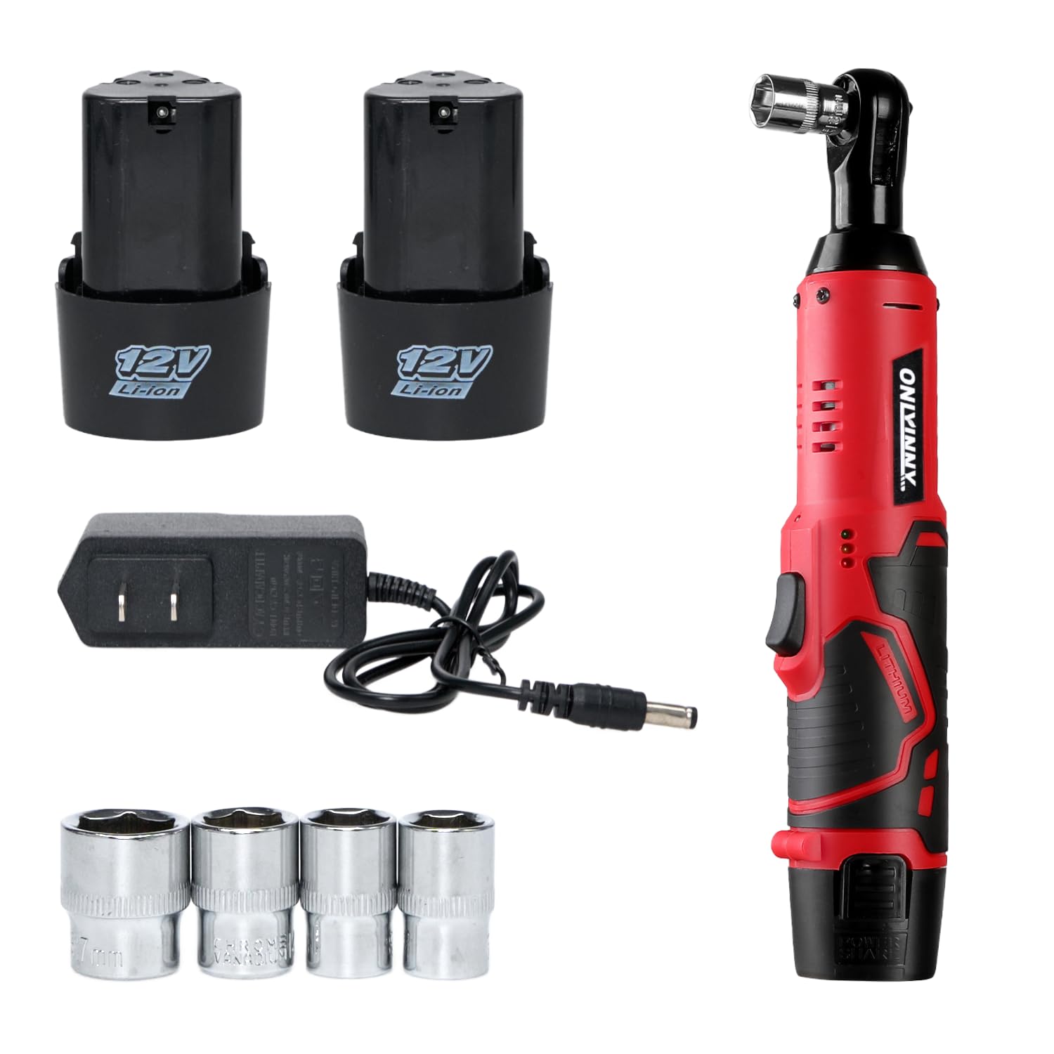 Amazon.com: OnlyinNY 3/8" Electric Ratchet, 12V Cordless Ratchet Wrench ...