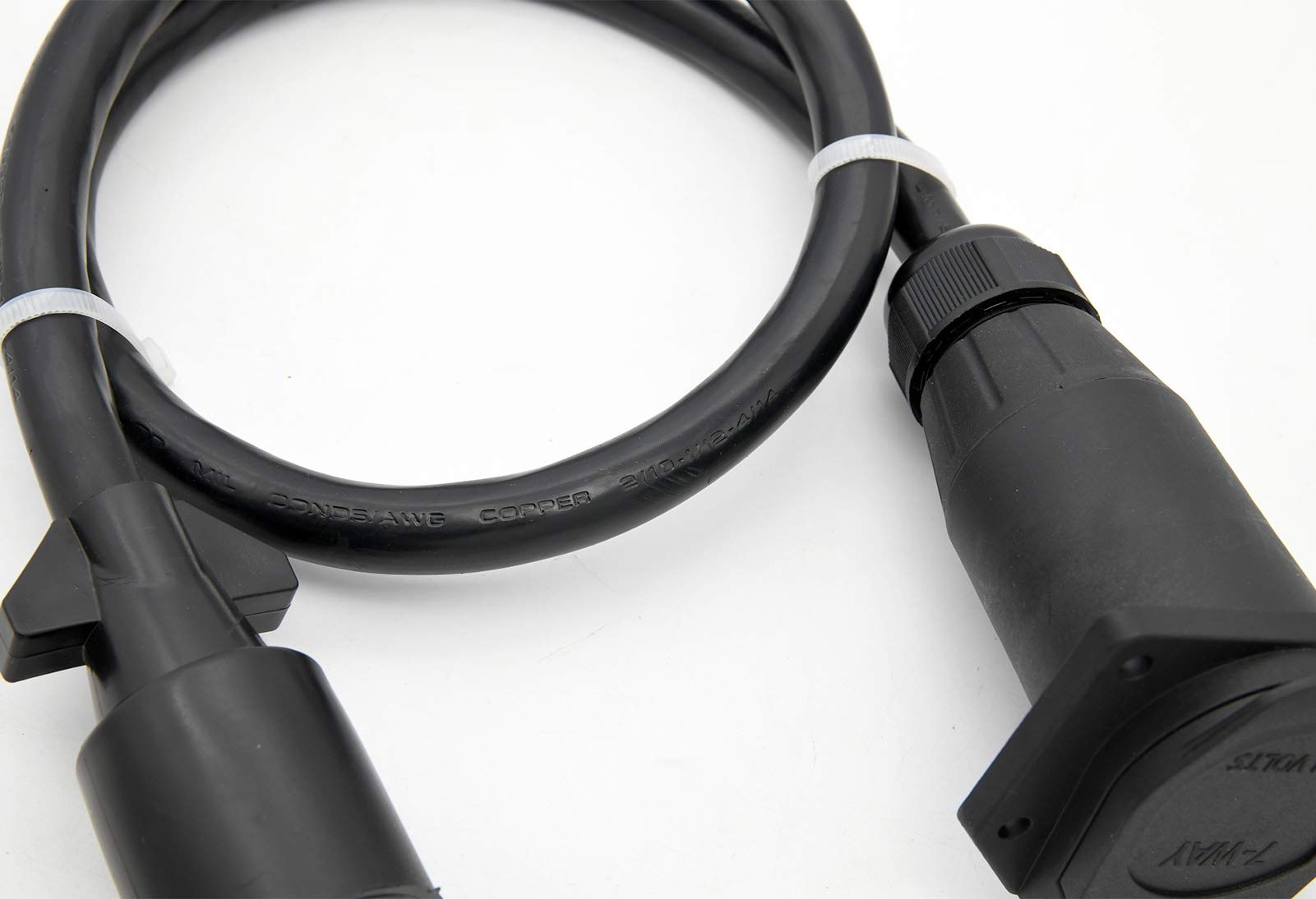 Snapklik.com : 7 Way 3 Feet Trailer Extension Cord, 7 Pin Trailer ...