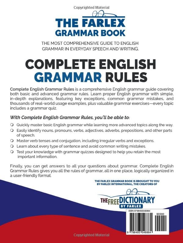 Snapklik.com : Complete English Grammar Rules: Examples, Exceptions ...