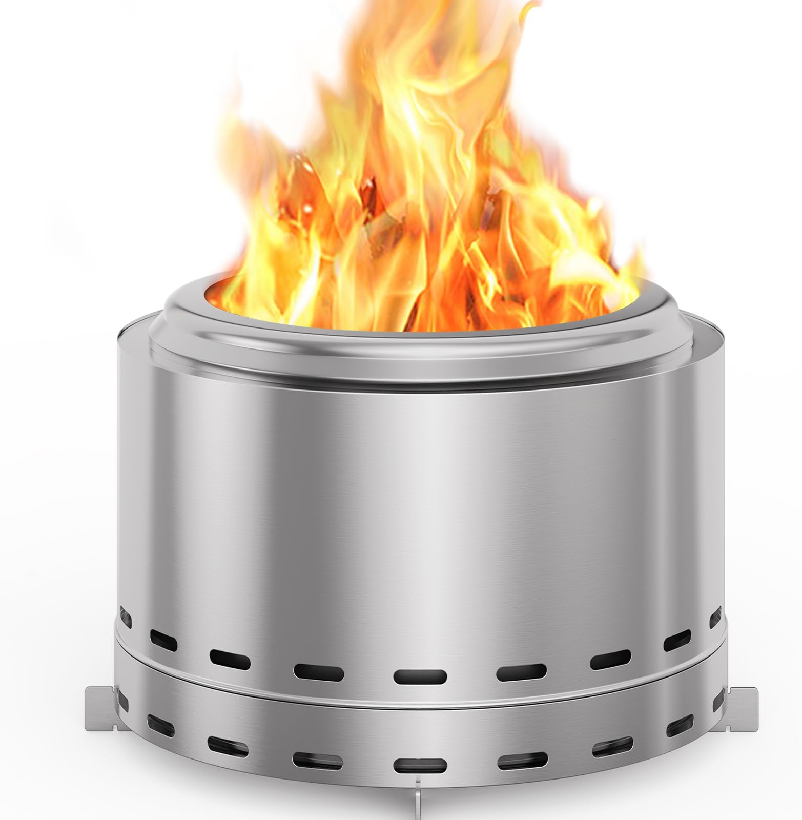Amazon.com : ROOMTEC 27" Smokeless Fire Pit, Portable Outdoor Firepit ...