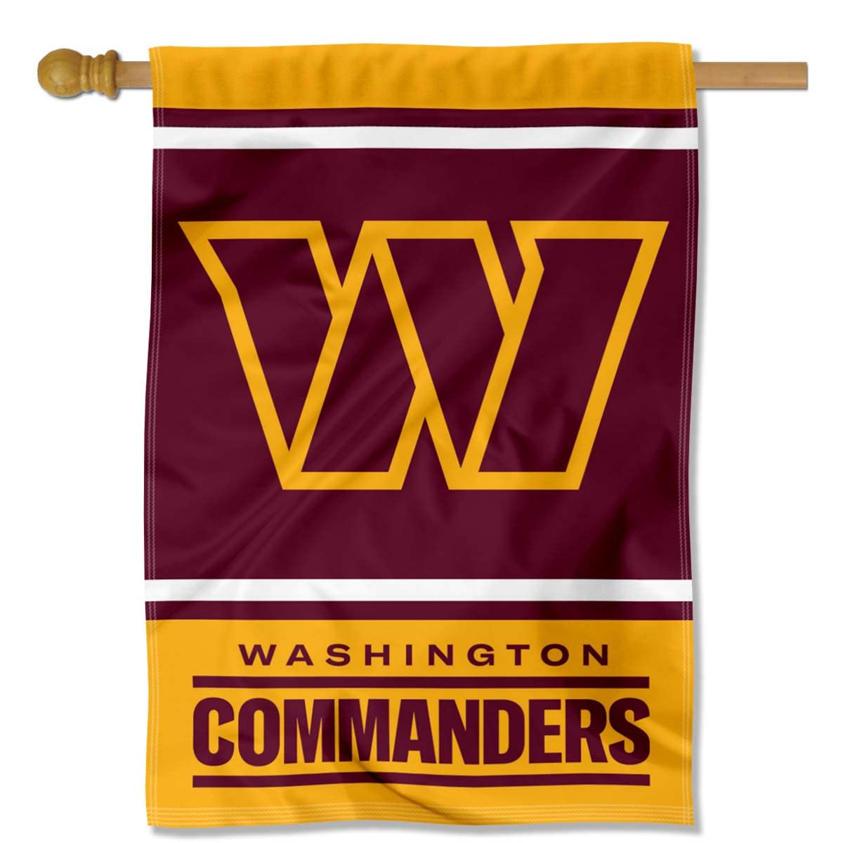 Amazon.com : WinCraft Washington Commanders Double Sided Banner Flag ...