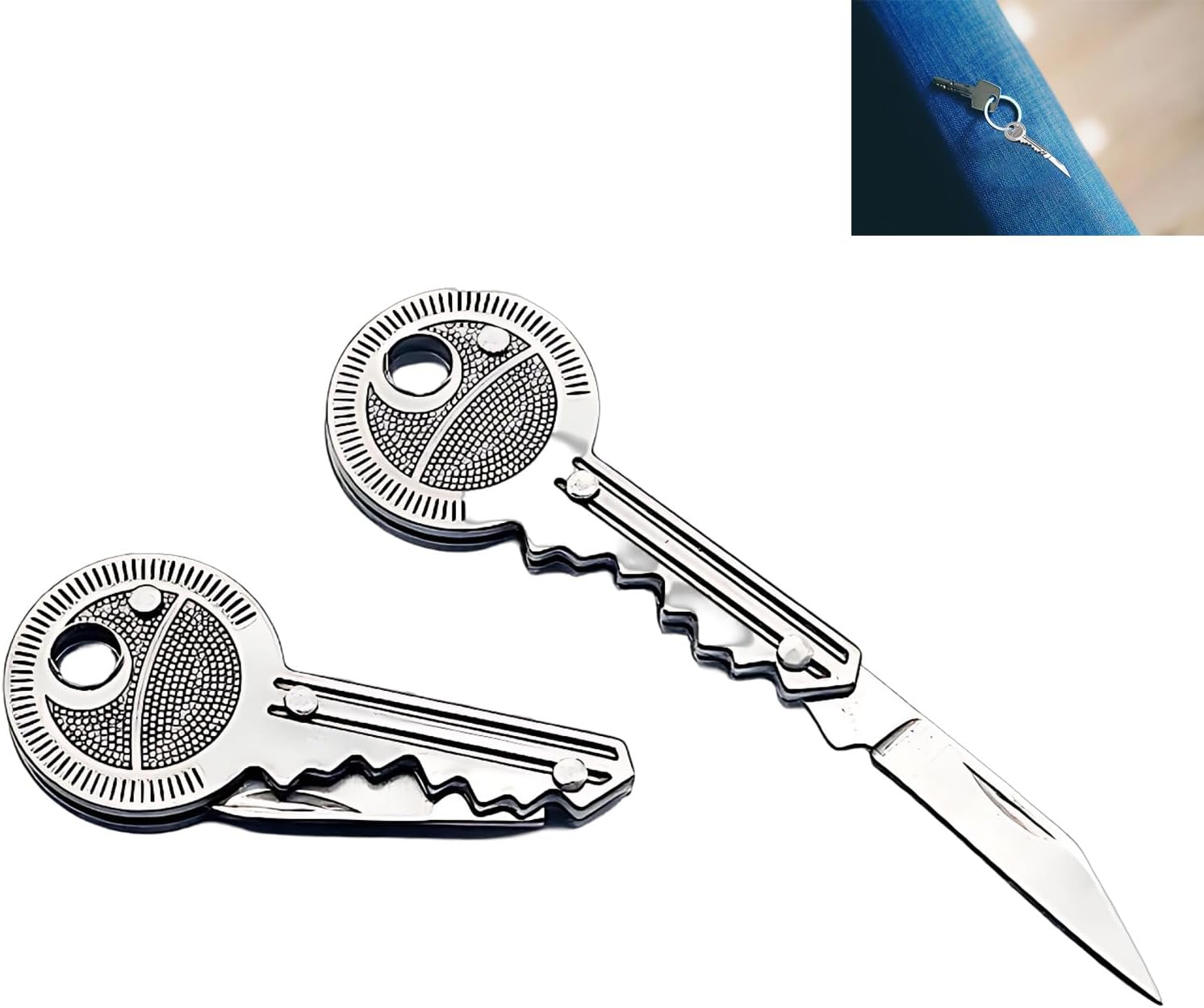 BEEK Mini Messer Taschenmesser, EDC Klappmesser, Schlüsselanhänger ...