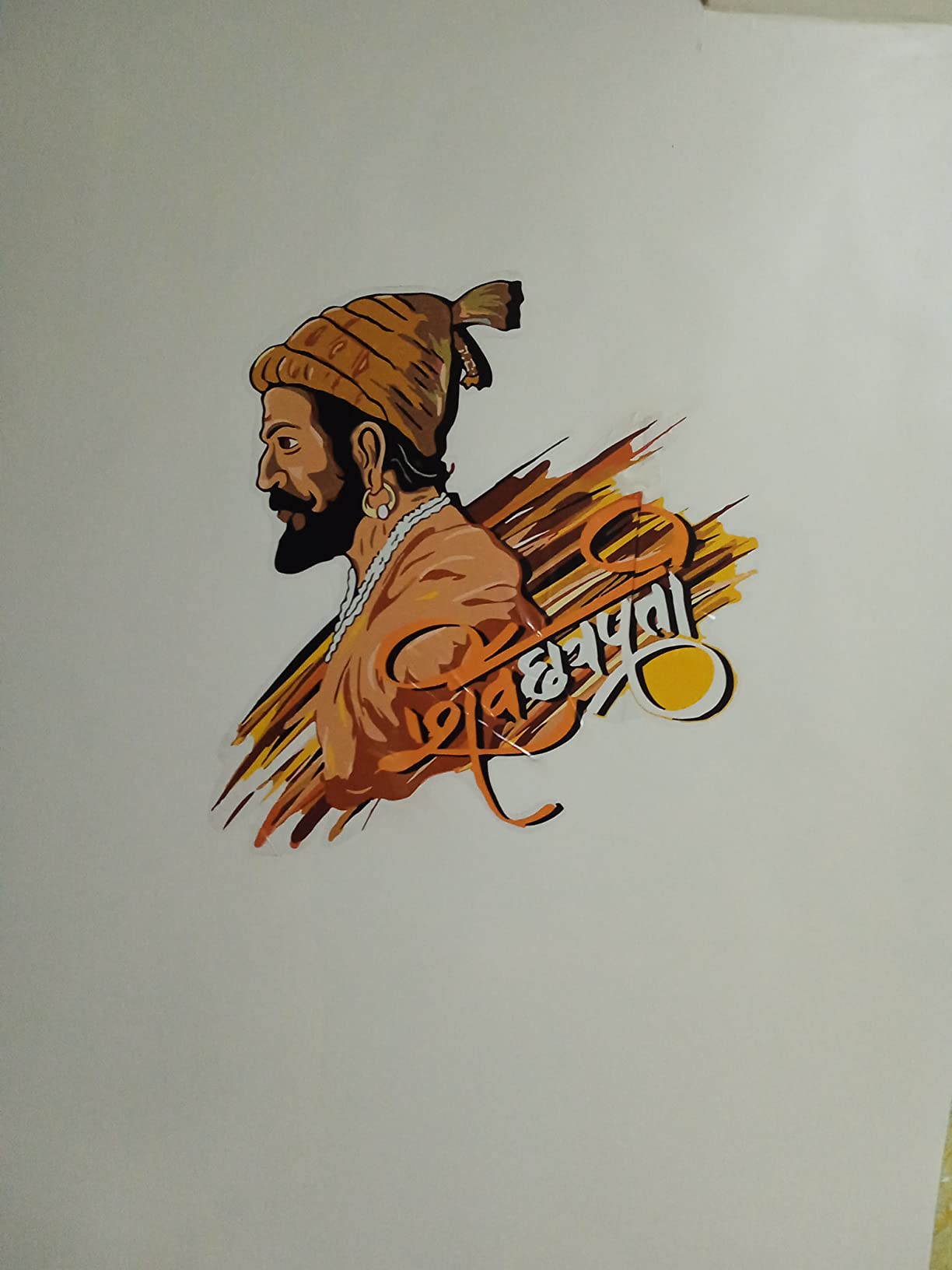 Masstone Shivaji Maharaj Wall Sticker Vinyl | Wall Stickers Home ...