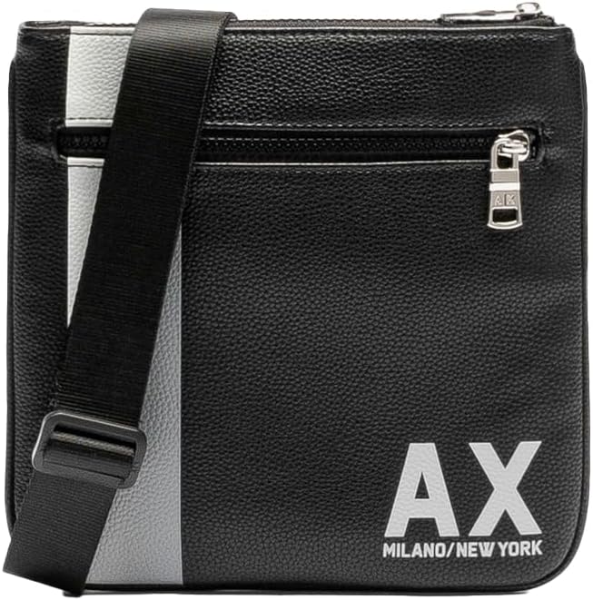 Amazon.com: Armani Exchange Men's Color block AX Flat Crossbody Bag ...