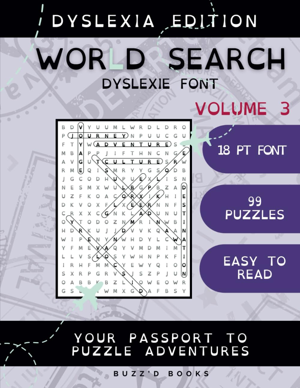Compare dyslexia edition of world search volume 3: large print word ...